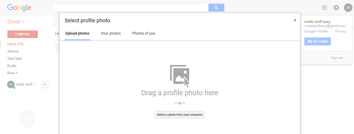 How to Change Gmail Profile Picture - Made Stuff Easy
